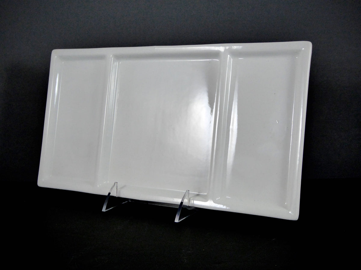 #14229 DISH 13.25" X 7" RECTANGLE SHALLOW 3 SECTION – DishCoSF